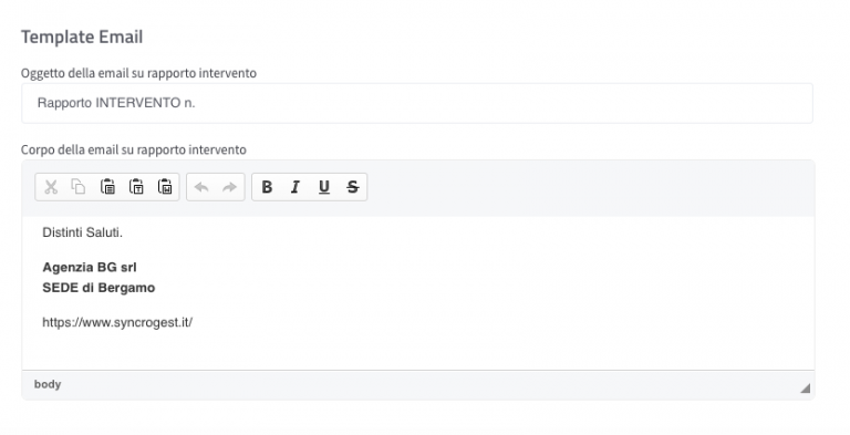 Interventi: Configurare un Rapportino di Intervento. - Syncrogest ...