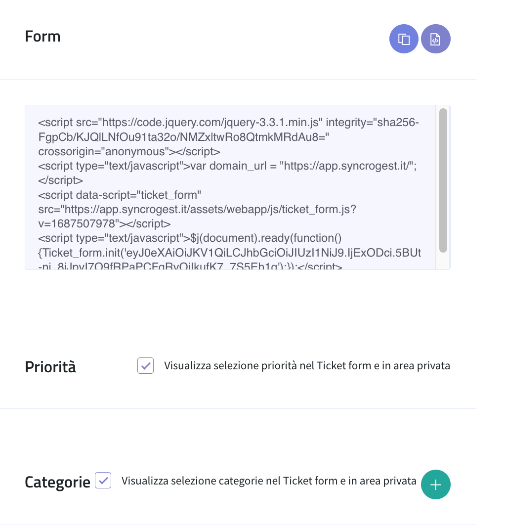 Come creare il Form Ticket nel tuo sito - Syncrogest